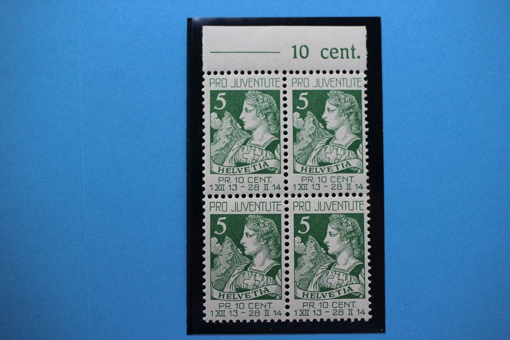 PJ 1913 - Nr. 1 - tadellos postfrisch ** - Zumstein CHF 40.0 (Neu ...