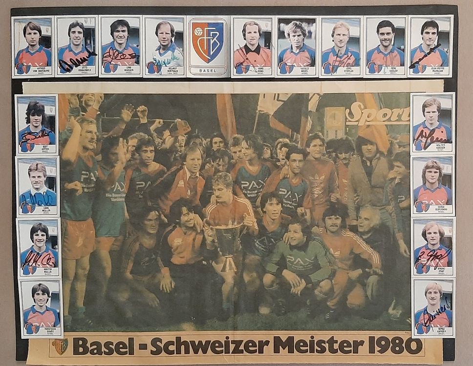 18 Panini Bilder Sticker Football FC Basel 1982 poster 1980 (Gebraucht ...