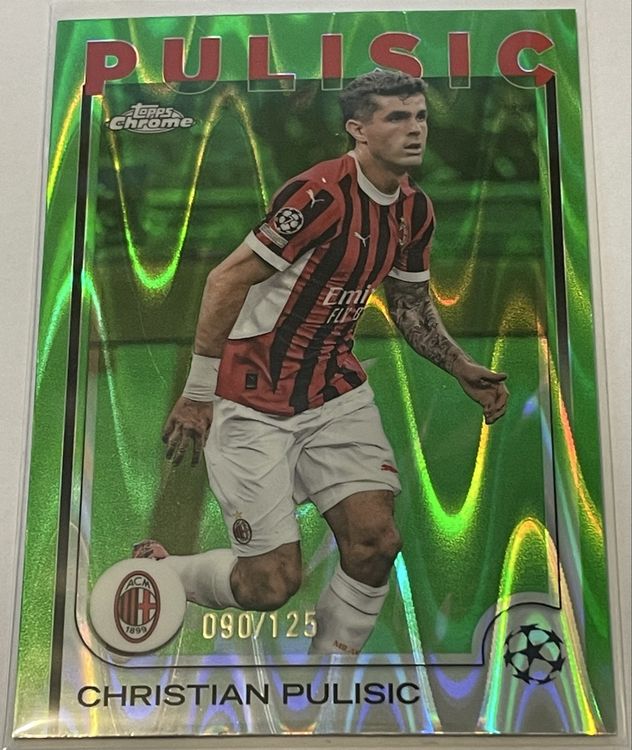 Christian Pulisic /125 – Green Wave Refractor – Topps Chrome (Neu ...