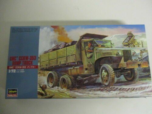 plastic model kit 1/ 72 ASEGAWA GMC CCKW 353 DUMP TRUCK (Neu und ...