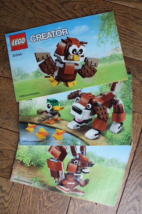LEGO Creator 3 in 1, 31044 Hündchen, Ente Eichhörnchen Eule (Gebraucht ...