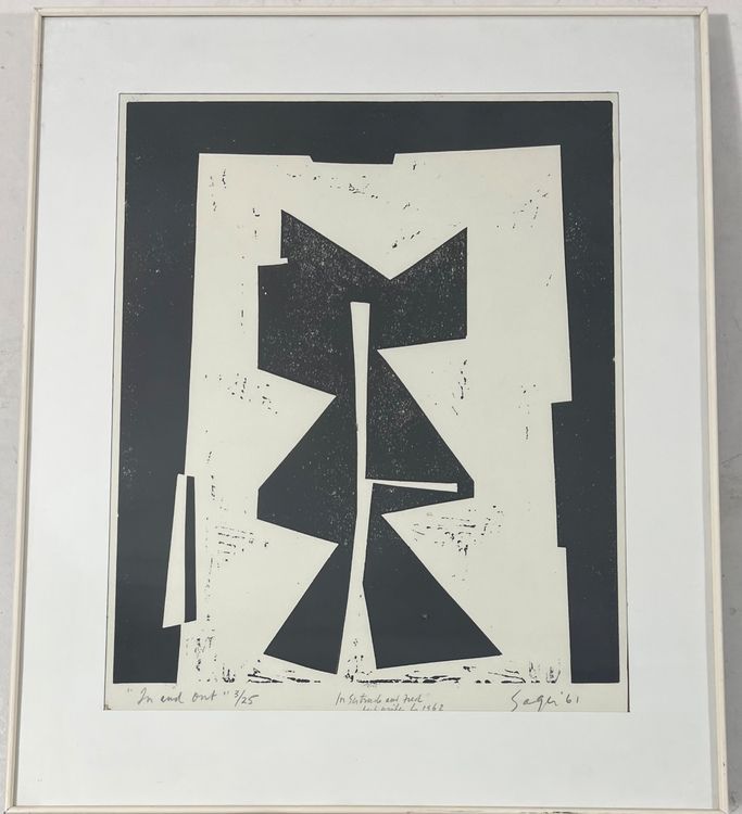 Moderner Holzschnitt unleserlich Signiert | Kaufen auf Ricardo