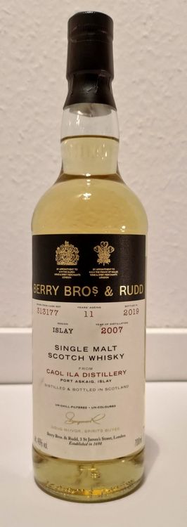 ERST AB MÄRZ 26! Caol Ila 2007 (11 Jahre) Berry Bros & Rudd (Neu ...