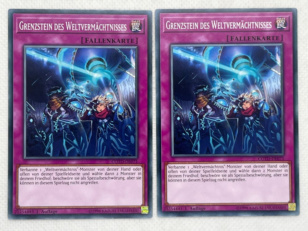 Yu-Gi-Oh! - Grenzstein des Weltvermächtnisses x2! (Gebraucht) in ...