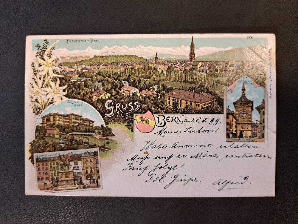 uralte Postkarte Gruss aus Bern | Kaufen auf Ricardo