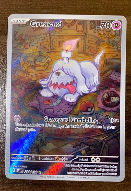 Carte Pokemon Greavard 214/198 holo scarlet & violet | Kaufen auf Ricardo