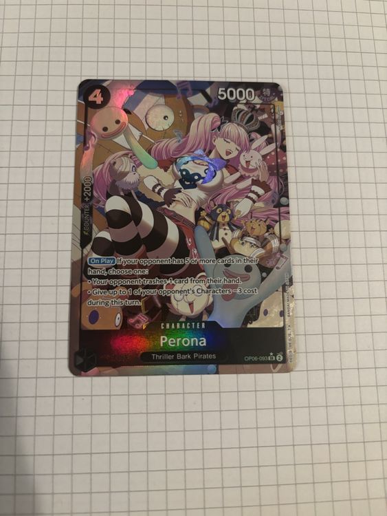 Carta One Piece Perona OP06-093 Super Rare - Mint Condition (Nuovo ...