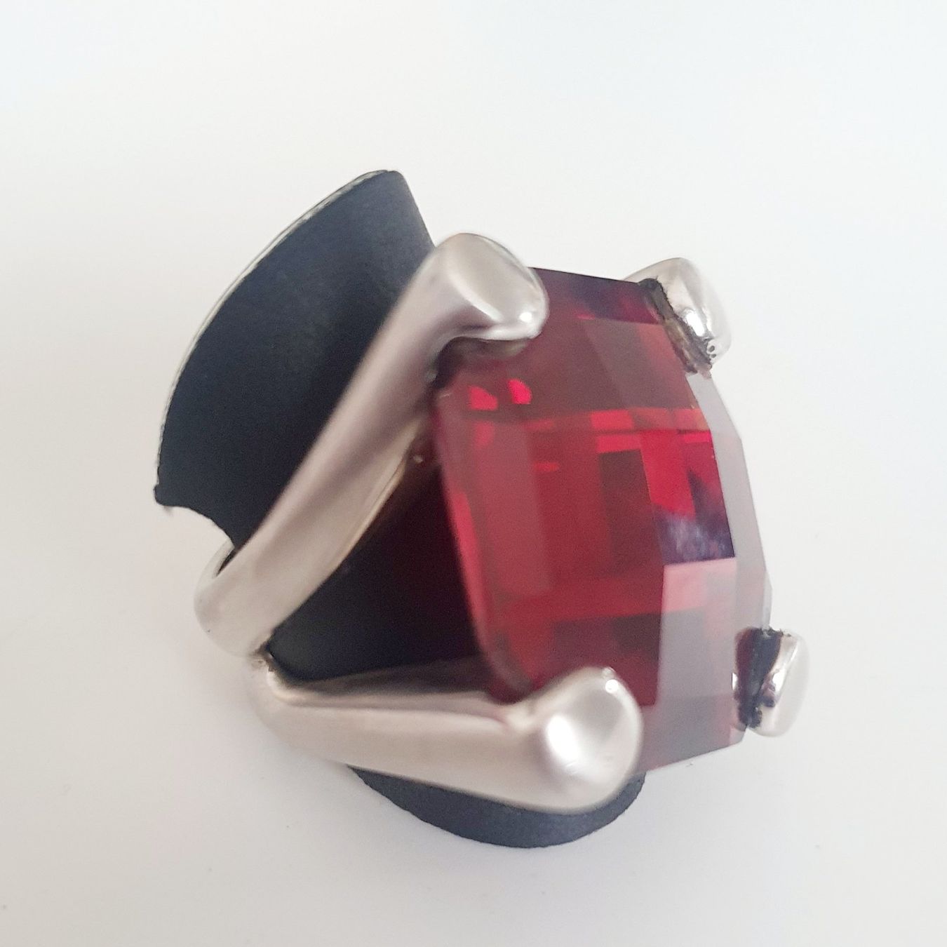 Xxl Roter Statement Ring, 925 Silber, Vintage Stil, Gr. 18.6 (Gebraucht ...