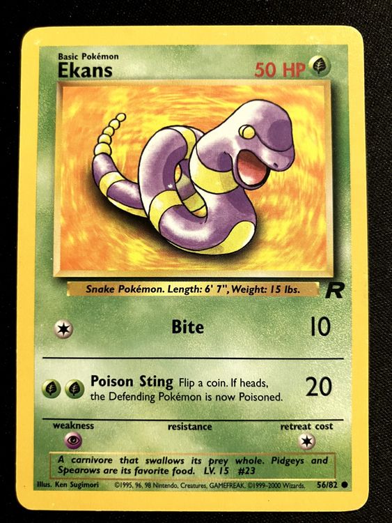 Pokemon Ekans - Team Rocket 56/82 - English | Acheter sur Ricardo