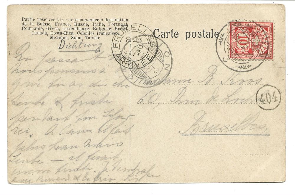 Glion (VD) Montreux - Grand Hôtel du Rigi Vaudois - 1907 (Gebraucht) in ...
