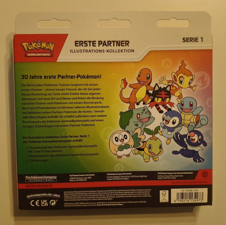 Pokémon Erste Partner Illustrations Kollektion Serie 1 - DE (Neu und ...