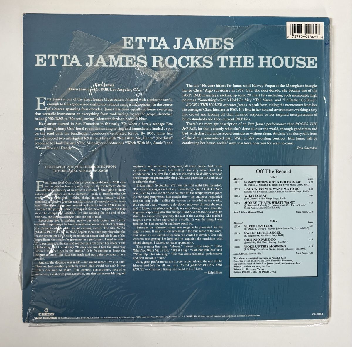 Etta James - Etta James Rocks The House LP EX/EX (Gebraucht) in ...