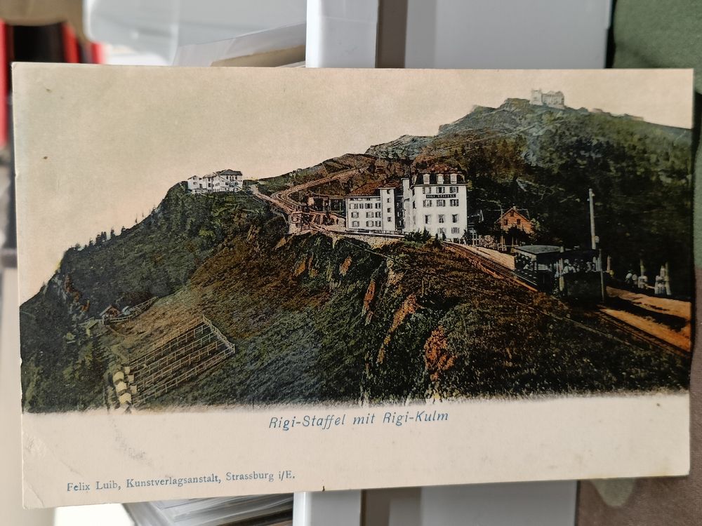 Alte PK / Rigi Staffel mit Rigi Kulm ca. 1900 | Kaufen auf Ricardo