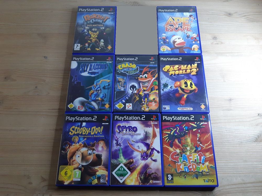 8 PS 2 Jump 'n' Run Games Ratchet & Clank Pac-Man Spyro +... | Kaufen ...
