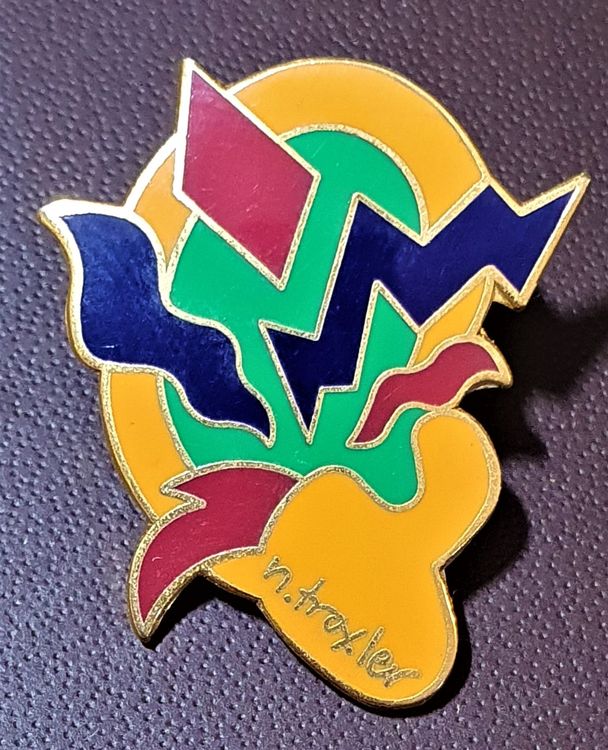 Q127 - Kunst Pin von Niklaus Troxler für LAN-Com 1996 | Kaufen auf Ricardo