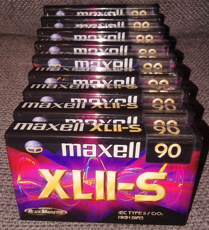 MAXELL"XLII-S90 BLACK MAGNETITE 90" de 1998 | Kaufen auf Ricardo