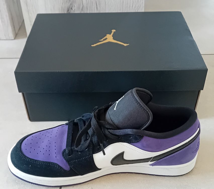 Neu!! Jordan- Nike Air Jordan - 1 Low " Court Purple Gr.45 (Neu (gemäss ...