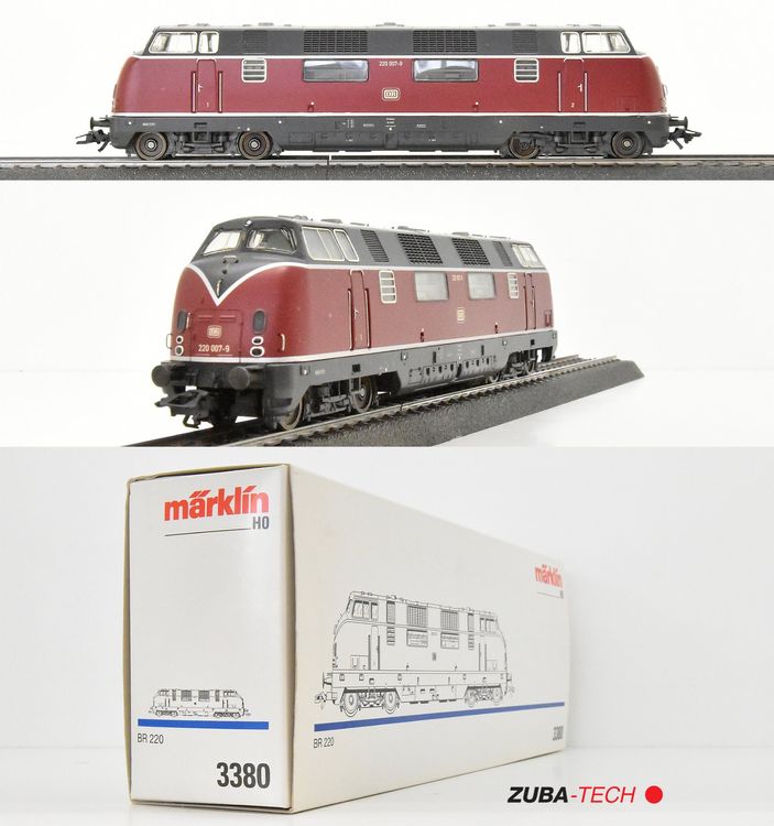 Märklin 3380 Diesellok BR V 220 DB, H0 AC Digital mit OVP (Gebraucht ...