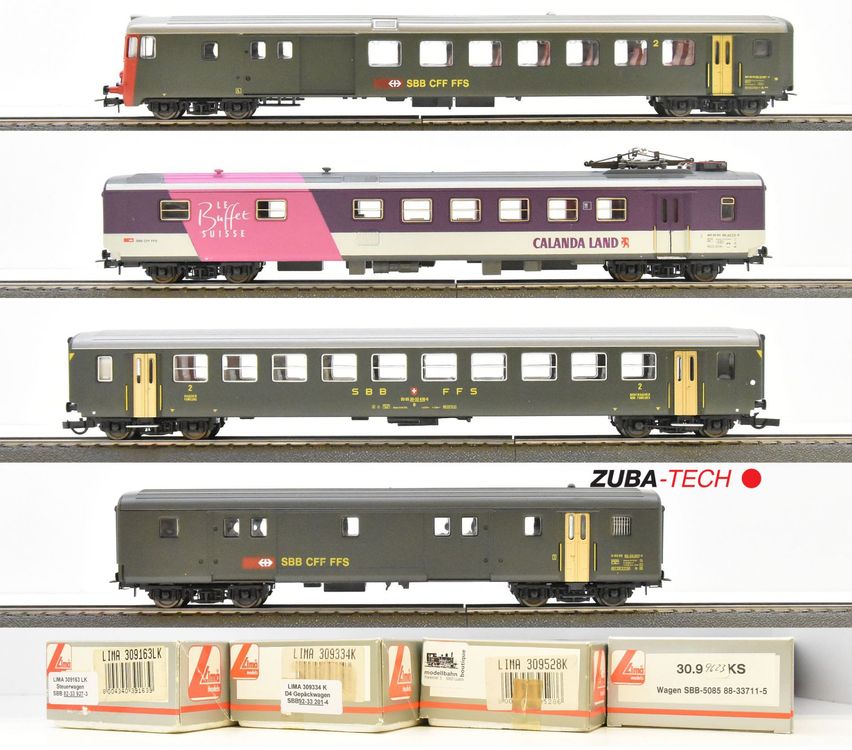 4x Lima EW I/II Personenwagen der SBB H0 GS mit OVP | Kaufen auf Ricardo