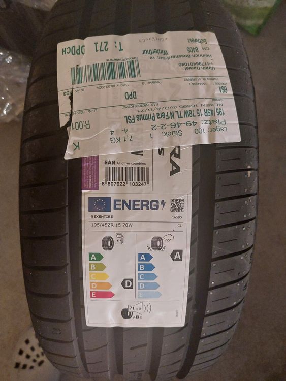 Reifen Nexen N'Fera Primus SU1 195/45 R15 78W (Neu) | Kaufen auf Ricardo