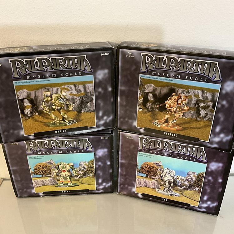 4 Stk Battlemech Sammler Modelle Museum Scale von Ralpartha | Kaufen ...