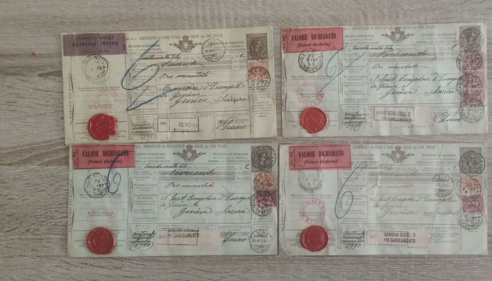 Documents anciens avec timbres fiscaux - 1896-97 (D'occasion) à Prilly pour CHF 8.6 – avec ...