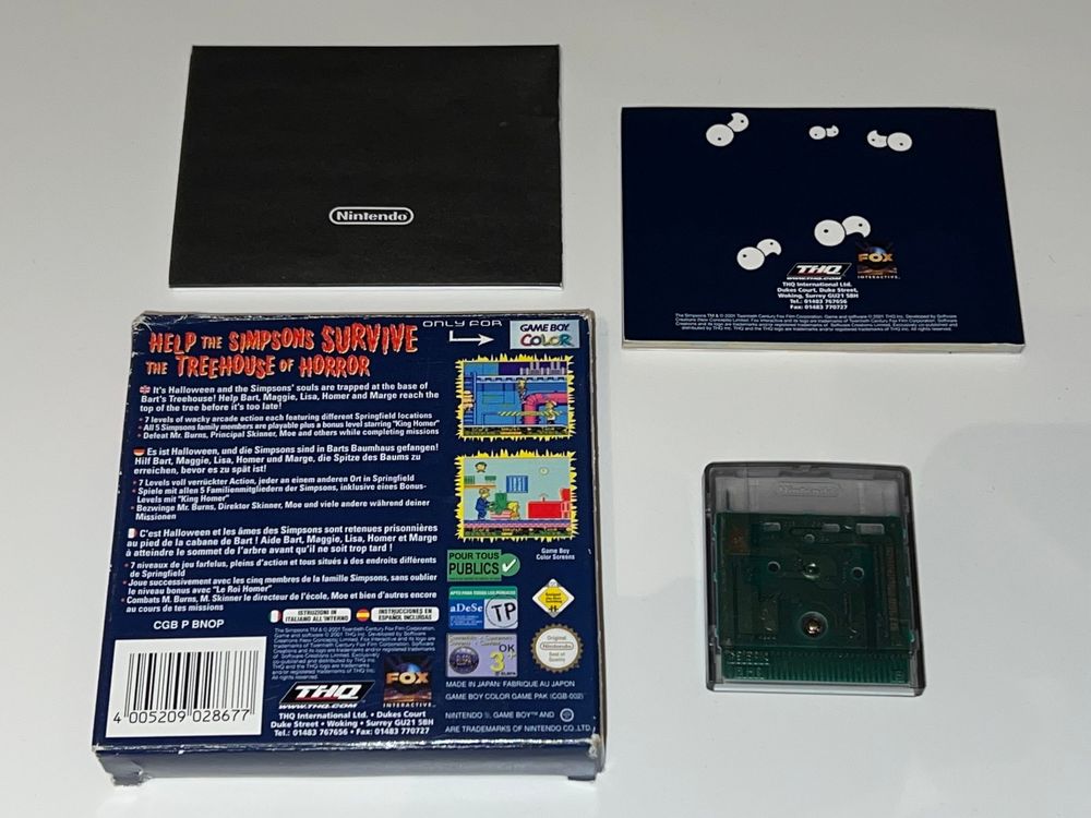 GBC - Simpsons: Night of the Living Treehouse of Horror OVP | Kaufen ...