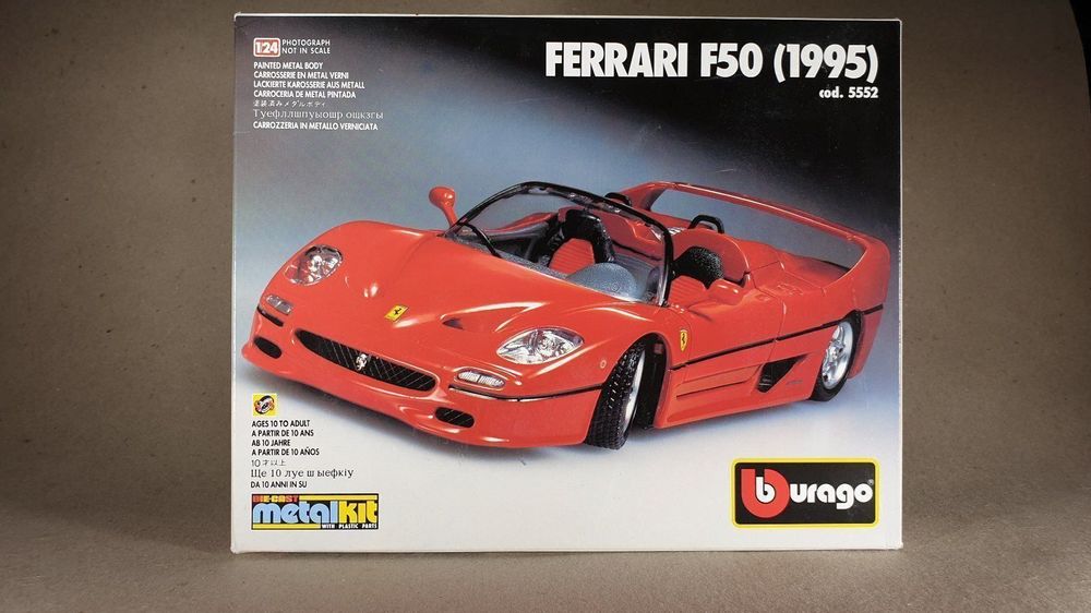 Bburago - Ferrari F50 1995 - 1/24 Kit (Neu und originalverpackt) in für ...