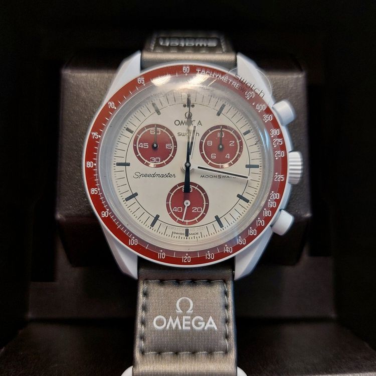 Omega x Swatch -MISSION TO PLUTO Bioceramic MoonSwatch - NEU (Neu und originalverpackt) in St ...