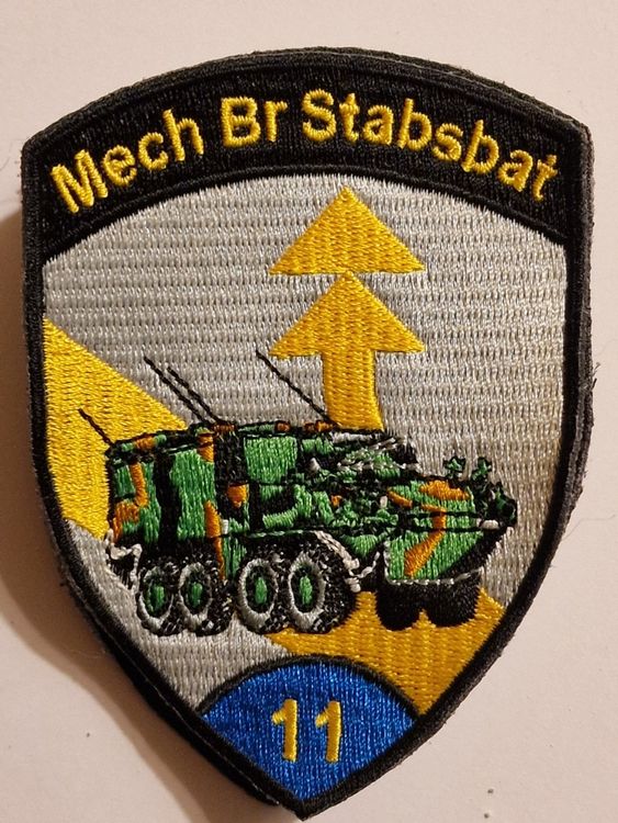 Panzer Badge Abzeichen Mech Brigade Stabsbat 11 Blau (Neu (gemäss ...