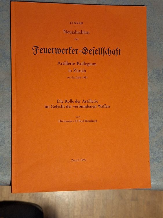 Büchlein, Die Rolle der Artillerie im Gefecht. | Kaufen auf Ricardo Büchlein, Die Rolle der Artillerie im Gefecht. | Kaufen auf Ricardo