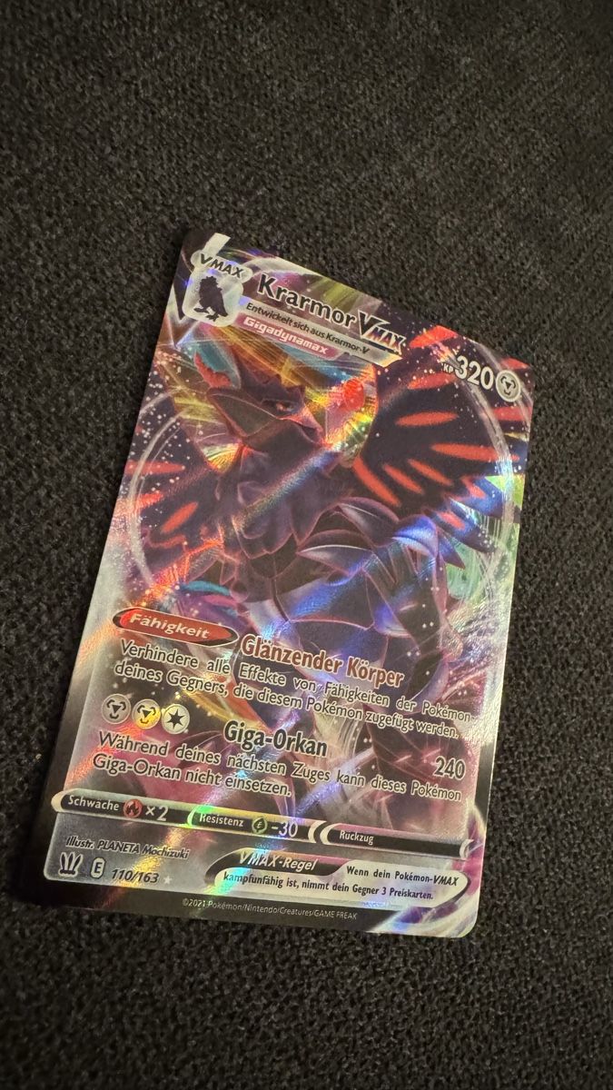 Kramor VMAX - Seltene Pokémon Karte - Top Zustand!🔥 (51) (Neu (gemäss ...