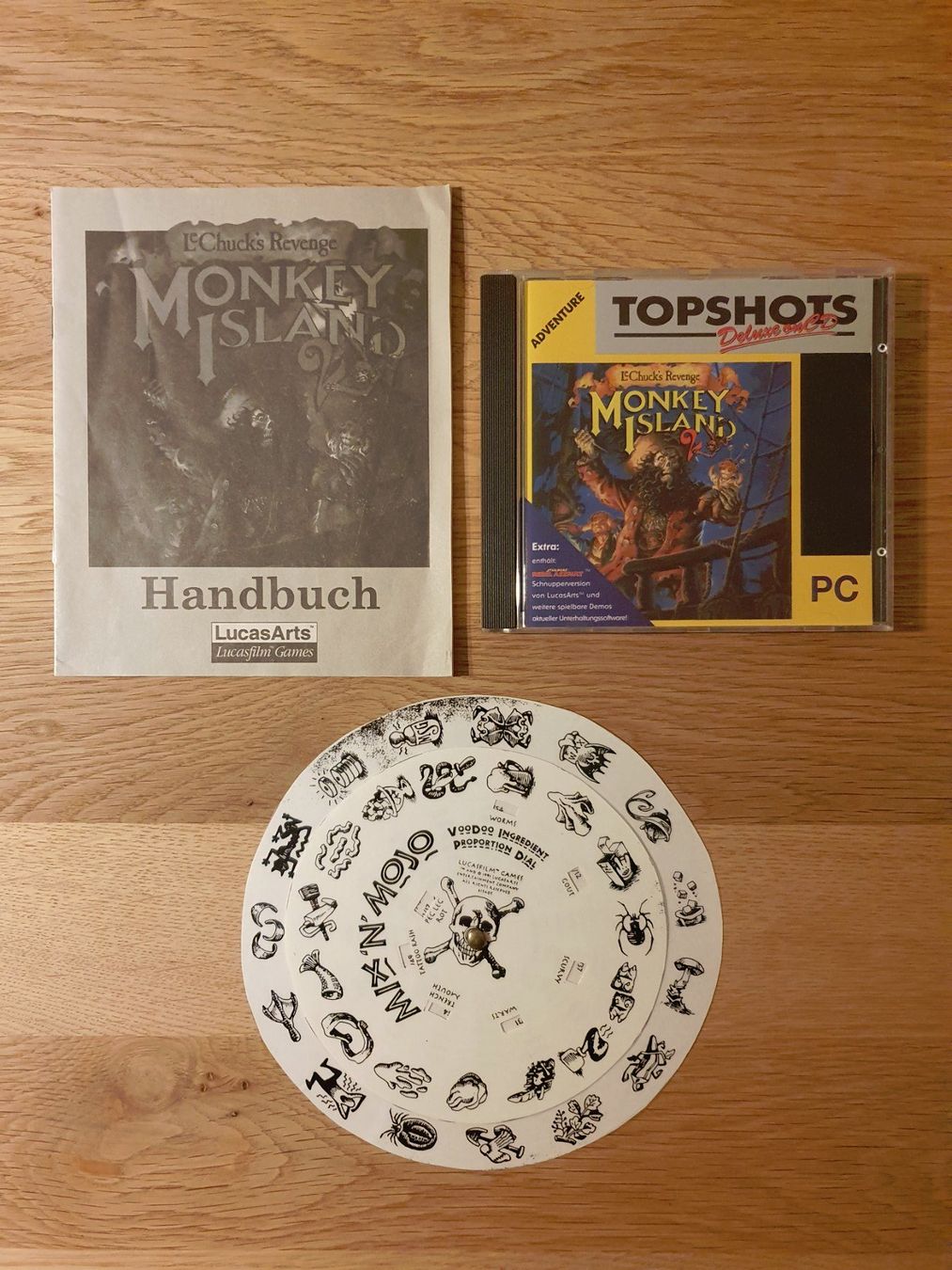 PC Game Monkey Island 2 (1991) CD, Anleitung, Code Wheel (Gebraucht) in ...