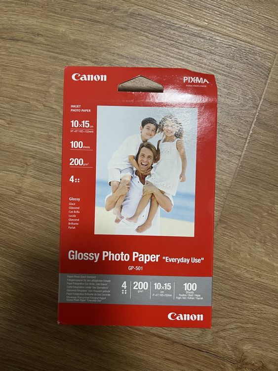 Canon Glossy Photo Paper 100Stk 10x15cm (Neu und originalverpackt) in ...