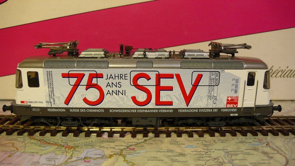 Hag HO DC Re 4/4 II 75 Jahre SEV Digital ESU 5 LED Bel. (Gebraucht) in ...