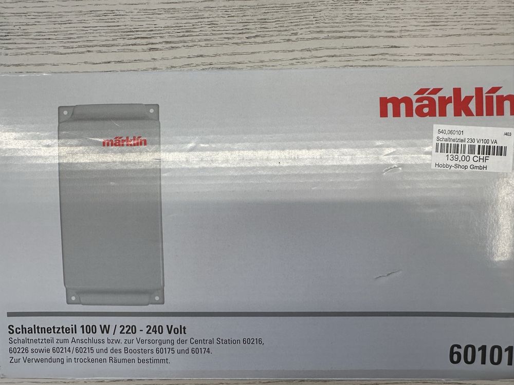 Märklin 60101 Schaltnetzteil 100W (Gebraucht) in Lupsingen für CHF 91.5 ...