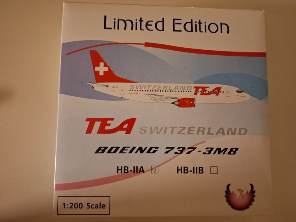 TEA Switzerland Limited Edition Boeing 737-3M8 1:200 (Gebraucht) in ...