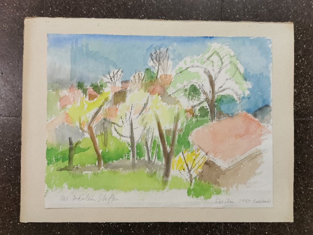 Aquarelle Peter Stein 1954 Iseltwald 37x28cm (Gebraucht) in Toffen für CHF 26 – mit Lieferung ...