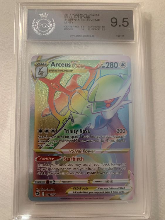 Pokemon Arceus V Star Rainbow Grade 9,5 | Kaufen auf Ricardo