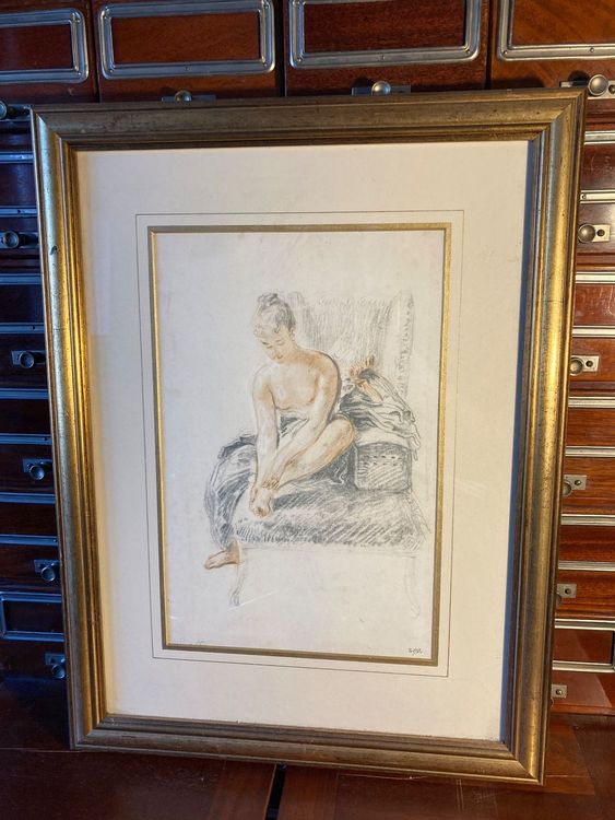Ancien dessin signé WATTEAU antik Zeichnung Nu (Gebraucht) in St-Cierges für CHF 210 – mit ...