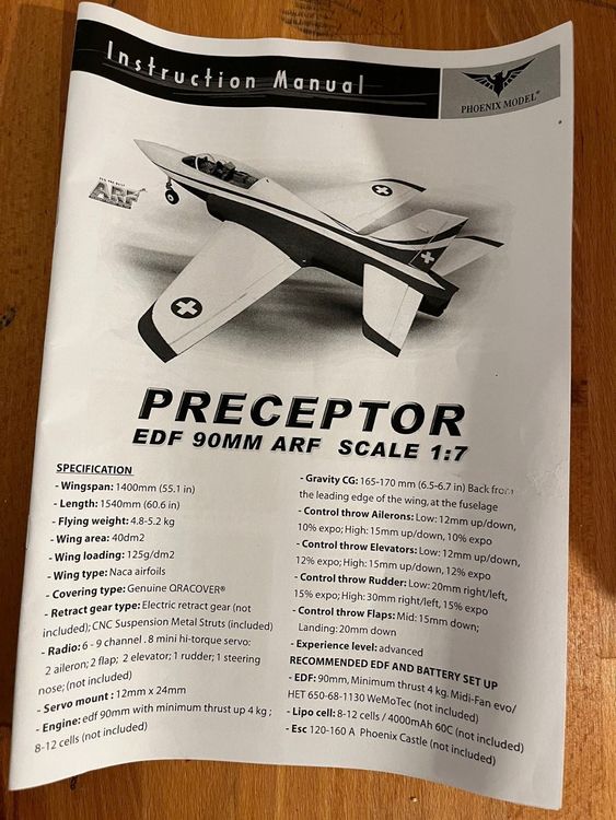 90mm EDF Impeller Jet Preceptor Phoenix (Neu (gemäss Beschreibung)) in ...