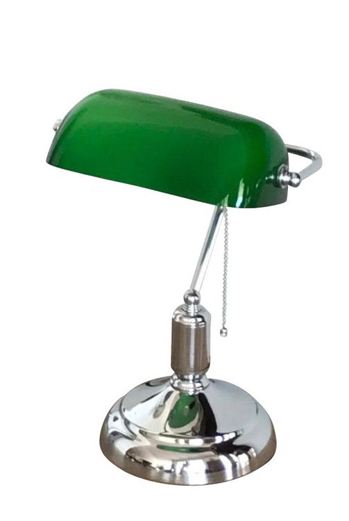 Banker Lampe Chrom mit Zugschalter (Neu und originalverpackt) in für ...