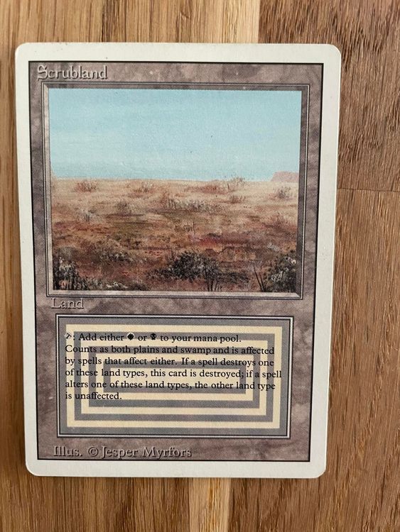 Magic The Gathering Scrubland Revised (Gebraucht) in für CHF 220 – mit Lieferung auf Ricardo kaufen