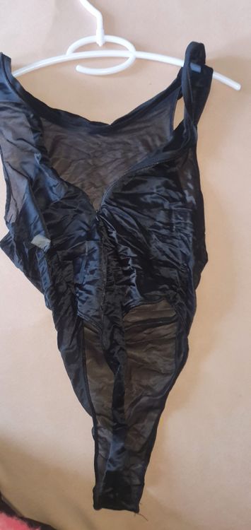 Schwarzer Body aus Mesh, mega transparent, elegance sexy, 💃 (Neu ...