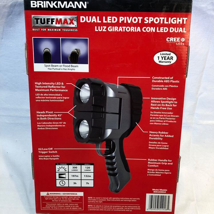 Brinkmann Dual LED Pivot Spotlight | Kaufen auf Ricardo
