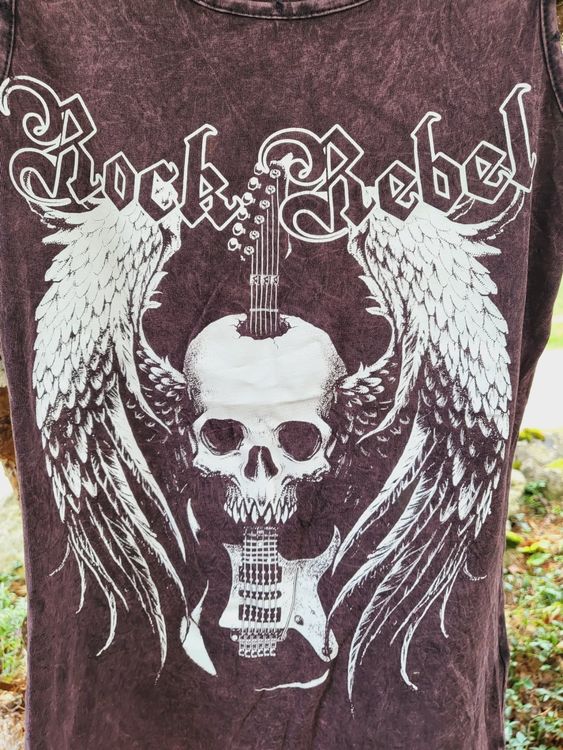 Tanktop Rock Rebel EMP,bordeaux/braun,Gr.S (Gebraucht) in Siblingen für ...