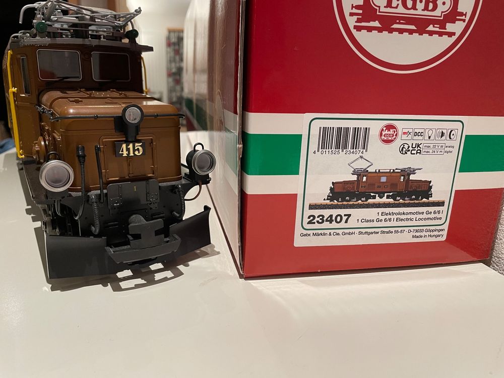 LGB 23407 RhB Ge 6/6 I Nr. 415 braun (Neu und originalverpackt) in ...