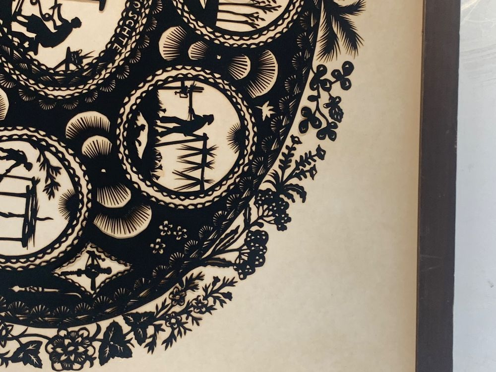 Heidi WIDMER (1941) grosse Scherenschnitt (Gebraucht) in Root für CHF 80 – mit Lieferung auf ...