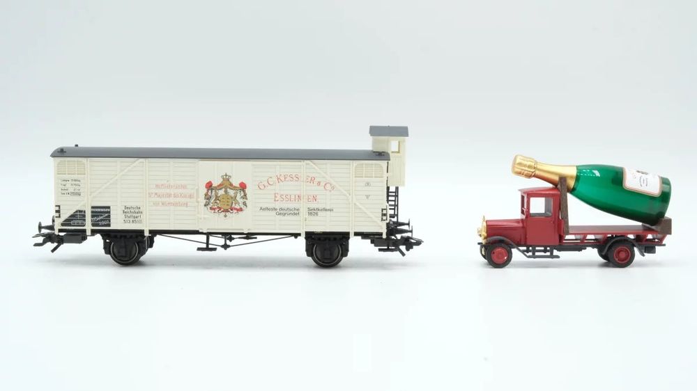 Märklin 48002 DRG Ged. Güterwagen mit BH, LKW Kessler Sekt (Neu und ...