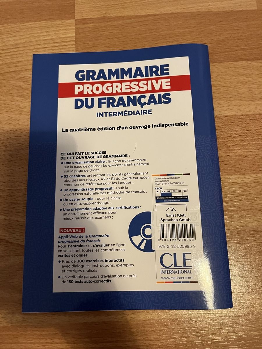 French Grammar Book - Progressive - A2-B1 - Intermediaire (Neu und ...